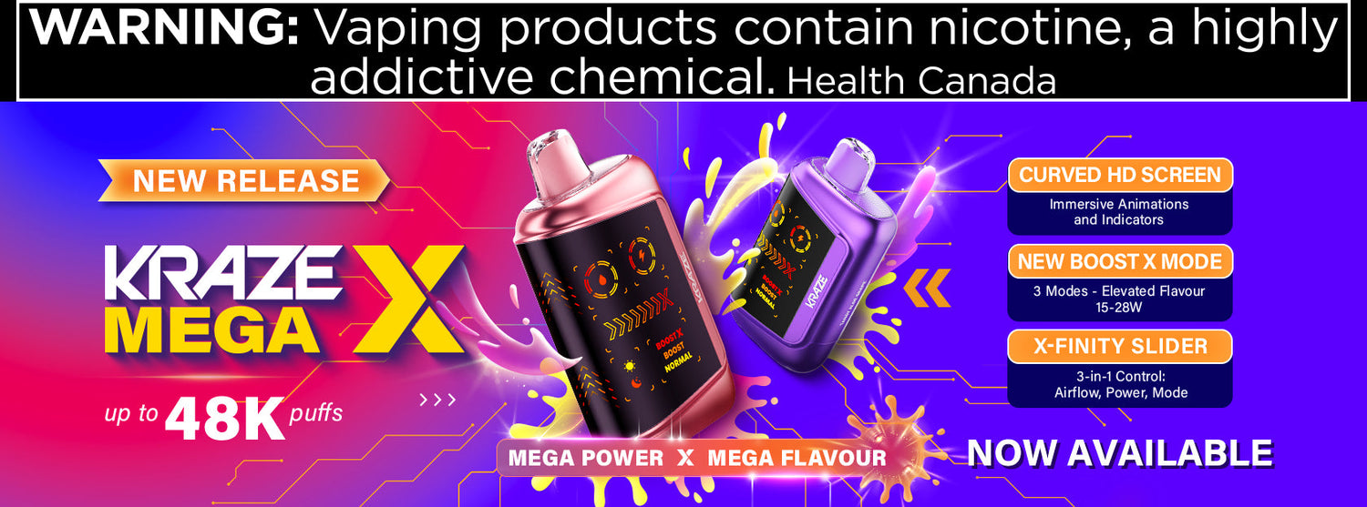 New Arrival: Kraze MEGA X Disposable Vapes Are Here - Vapor Shoppe