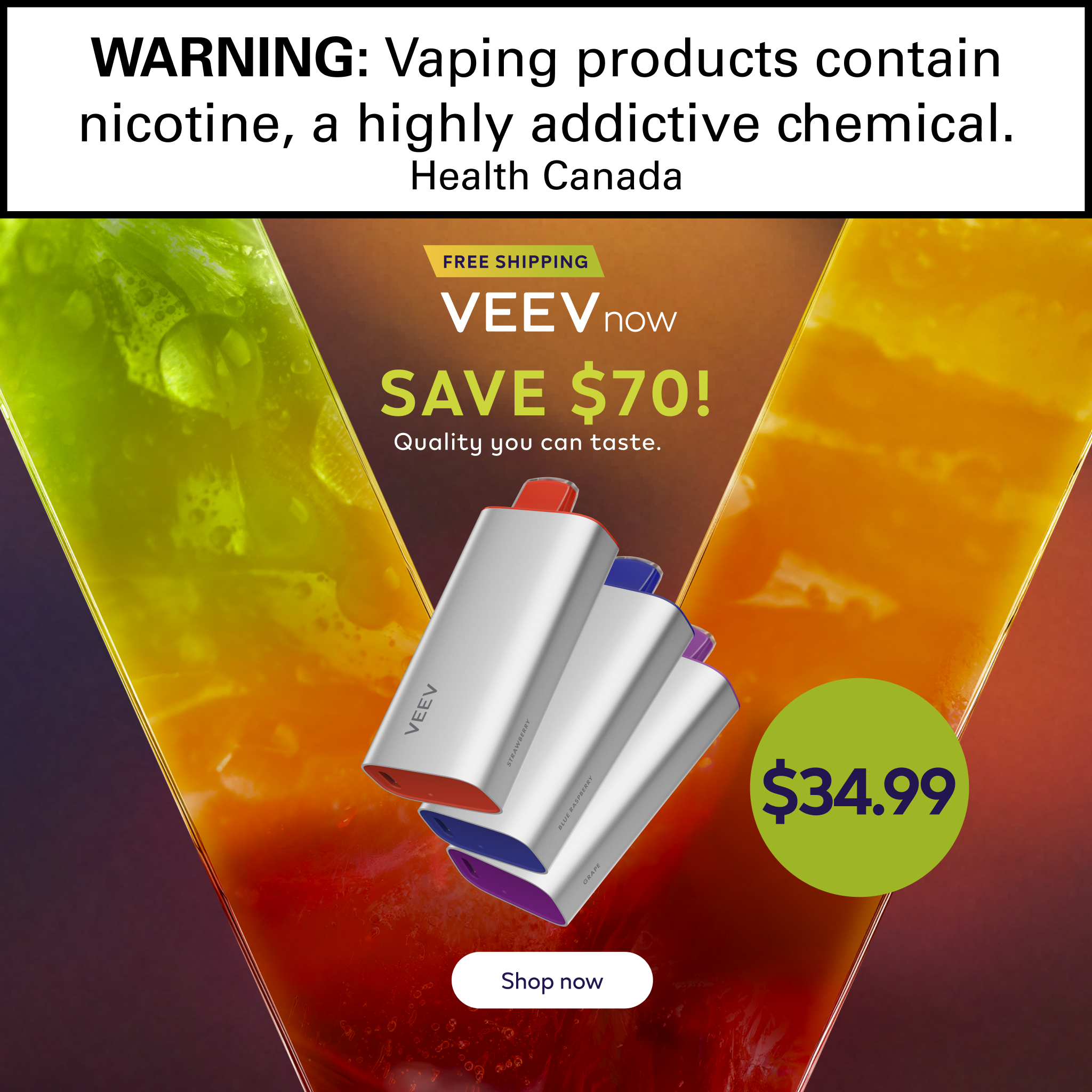 VEEV Now 8000 (18mL) Disposable Vapes, 8000 Puffs - Vapor Shoppe