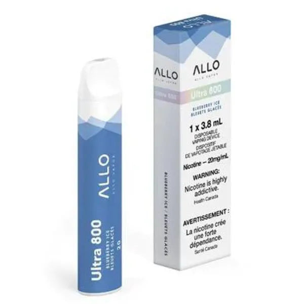 Allo Ultra 800 Blueberry Ice Disposable Vape, 3.8mL - Vapor Shoppe