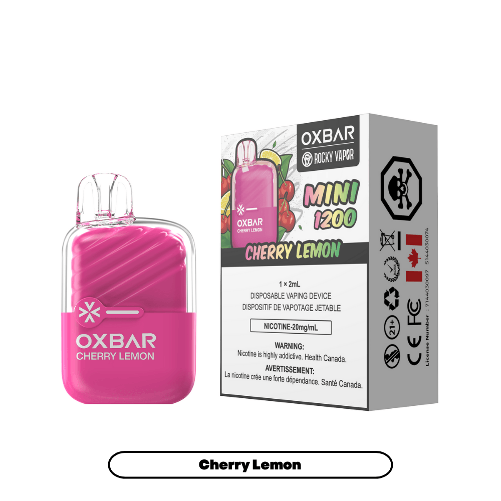 Oxbar Mini 1200 Cherry Lemon Disposable Vape, 2mL - Vapor Shoppe