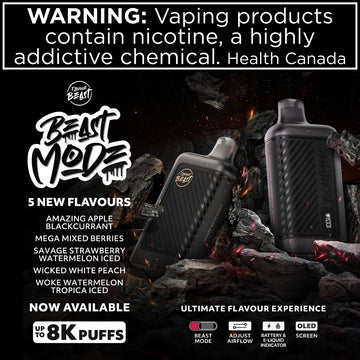 Flavour Beast BEASTMODE MAX Wild White Grape Iced Disposable Vape ...