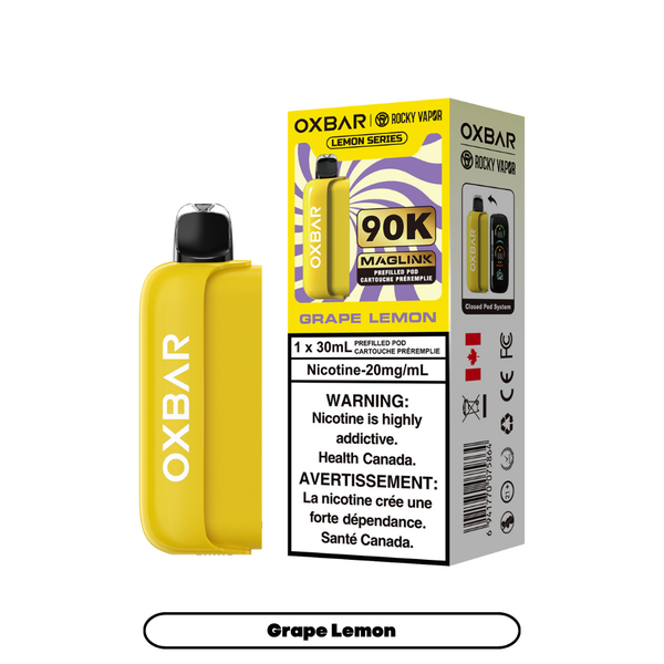 OXBAR Maglink Grape Lemon Vape Pod, 30mL - Vapor Shoppe