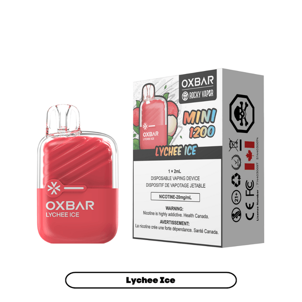 Oxbar Mini 1200 Lychee Ice Disposable Vape, 2mL - Vapor Shoppe