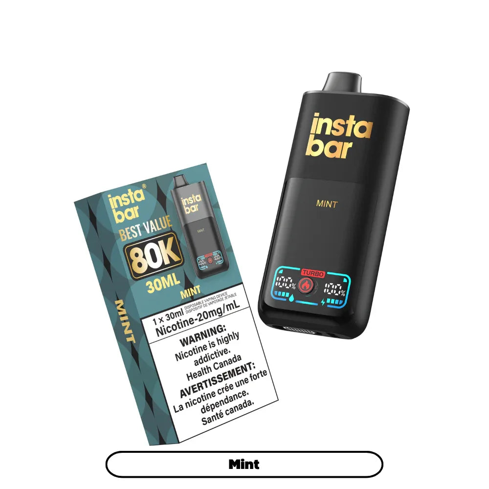 Instabar 80K Mint Ice Disposable Vape, 30mL - Vapor Shoppe