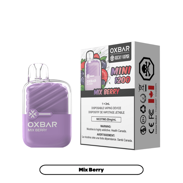 Oxbar Mini 1200 Mix Berry Disposable Vape, 2mL - Vapor Shoppe