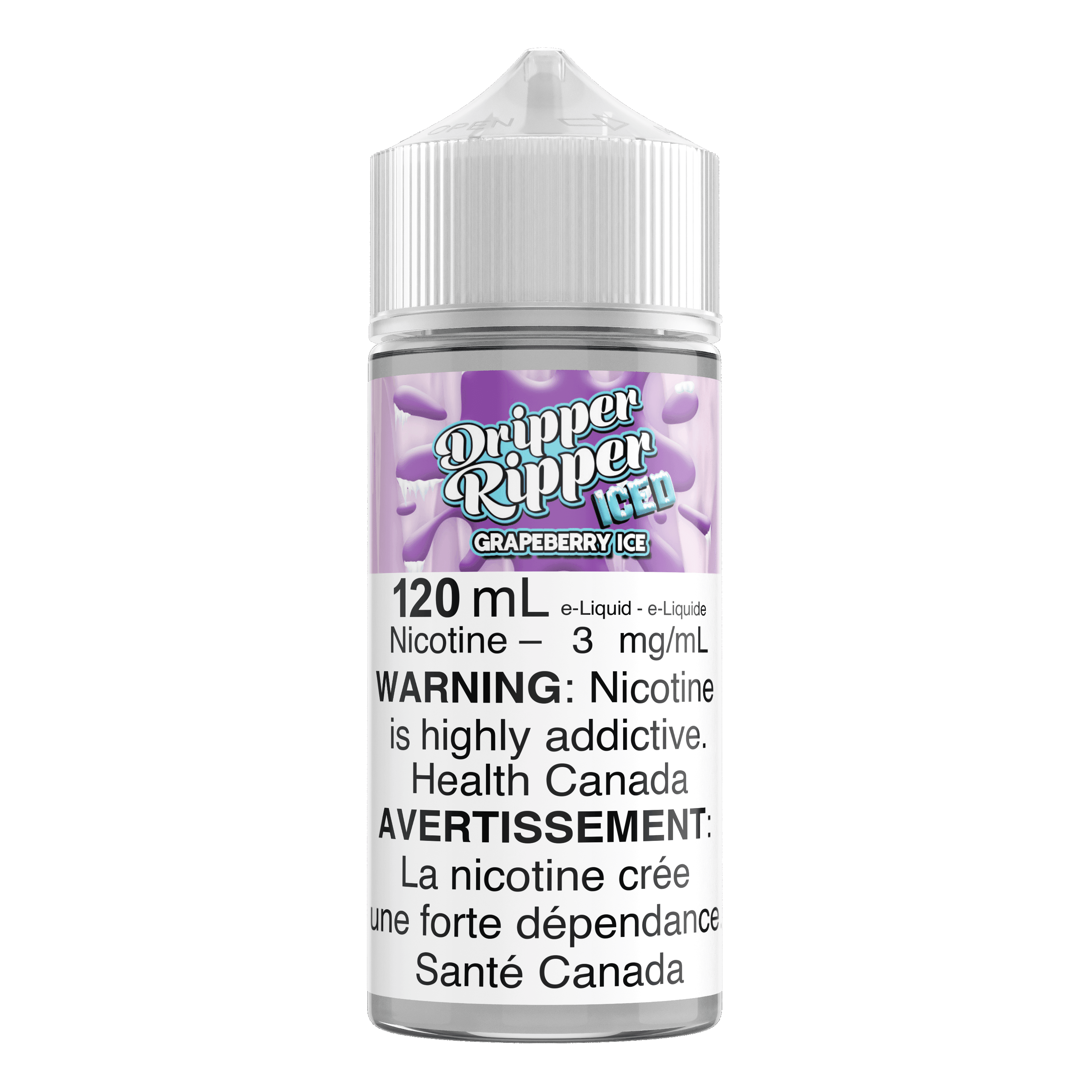 Dripper Ripper Grapeberry Iced Freebase Juice - Vapor Shoppe