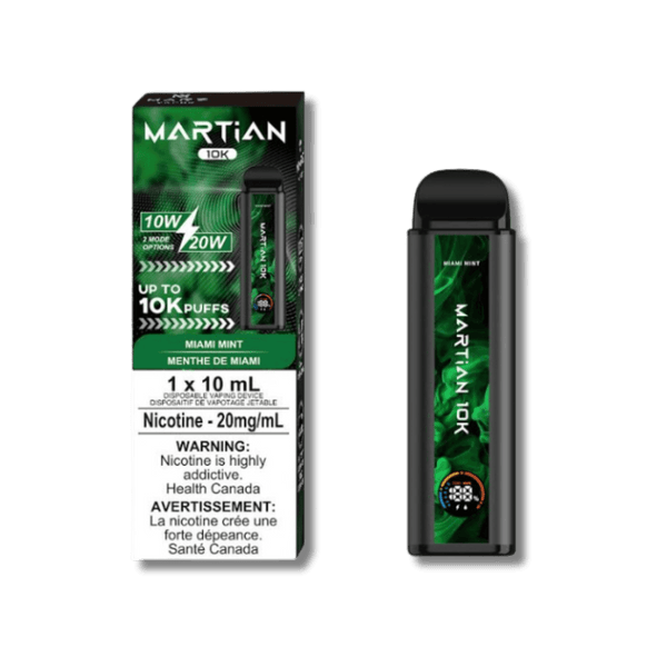 MARZ Martian 10K Miami Mint Disposable Vape, 10mL - Vapor Shoppe