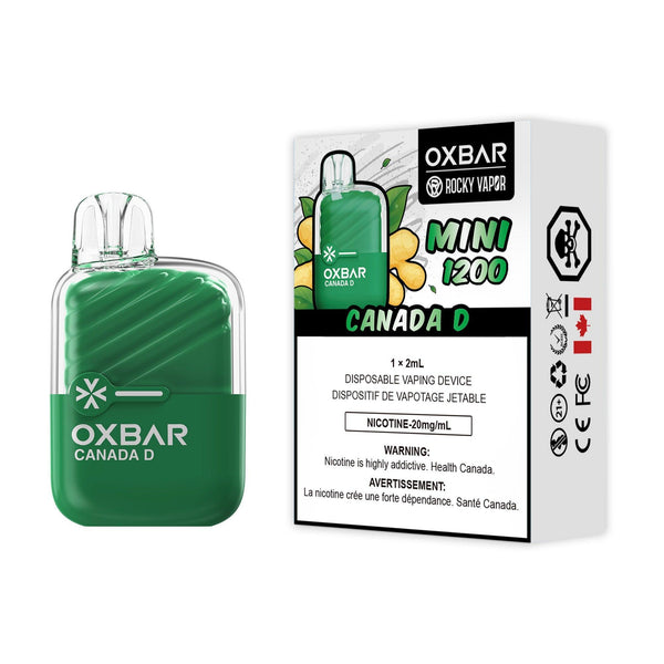 Oxbar Mini 1200 Canada D Disposable Vape, 2mL - Vapor Shoppe