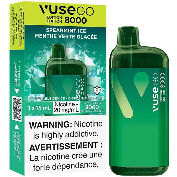 Vuse Go 8000 Spearmint Ice Disposable Vape, 15mL - Vapor Shoppe