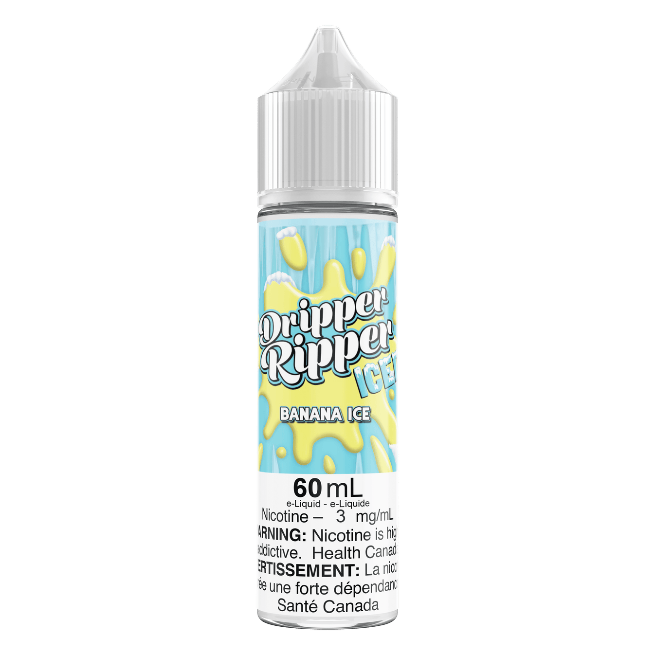 Dripper Ripper Banana Iced Freebase Juice - Vapor Shoppe